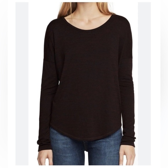 rag & bone | Tops | Rag Bone Jean The Knit Vee Hudson Long Sleeve ...